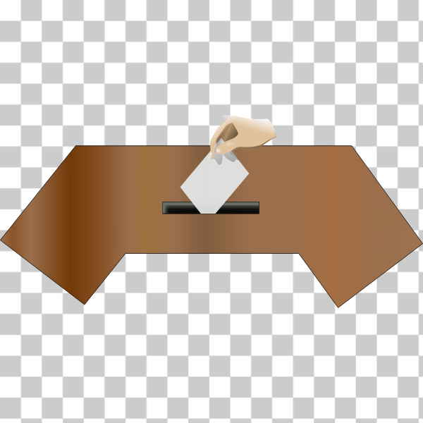 Free: SVG Vector image of top view of election voting box - nohat.cc