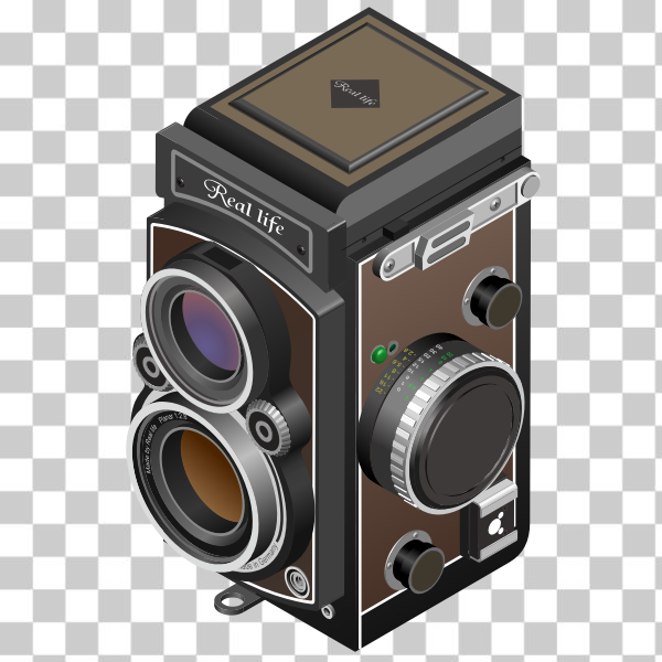 Free: SVG Vector image of twin-lens reflex camera - nohat.cc