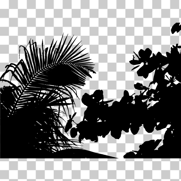 Free: SVG Vegetation silhouette - nohat.cc