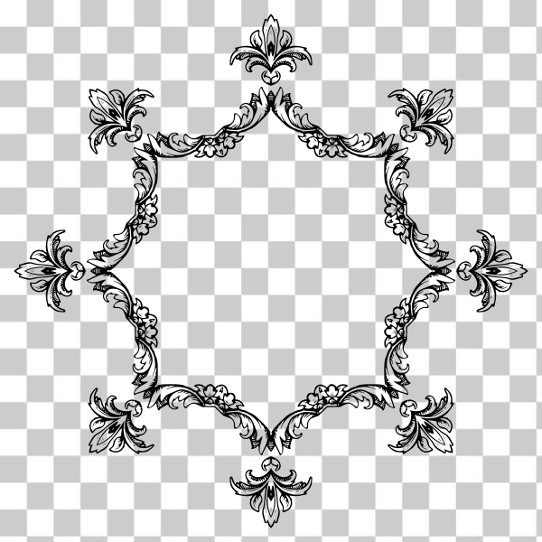 Free: SVG Vintage floral motif - nohat.cc