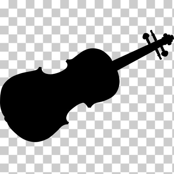 Free: SVG Violin vector silhouette - nohat.cc