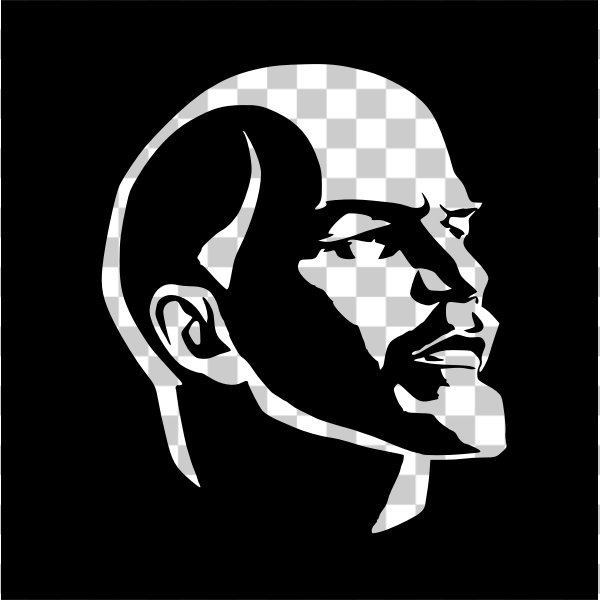Free: SVG Vladimir Ilyich Lenin outline vector clip art - nohat.cc