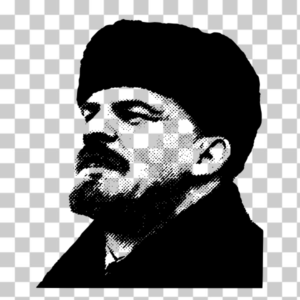 Free: SVG Vladimir Lenin portrait vector graphics - nohat.cc