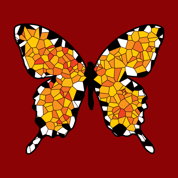 Free: SVG Voronoi Butterfly - nohat.cc
