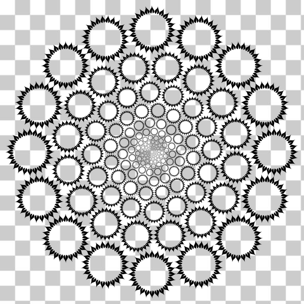 Free: SVG Vortex in flowers - nohat.cc