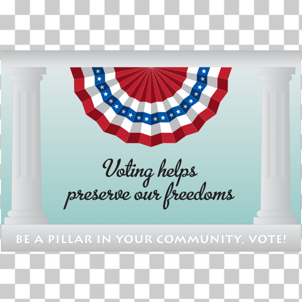 Free: SVG Voting helps preserve our freedoms banner vector graphics ...