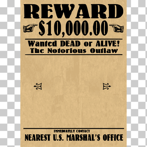 Free: SVG Wanted poster - nohat.cc
