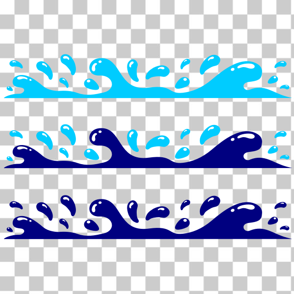Free: SVG Water wave splash vector image - nohat.cc