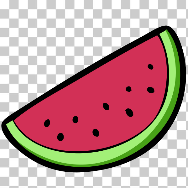 Free: SVG Watermelon slice wedge vector image - nohat.cc
