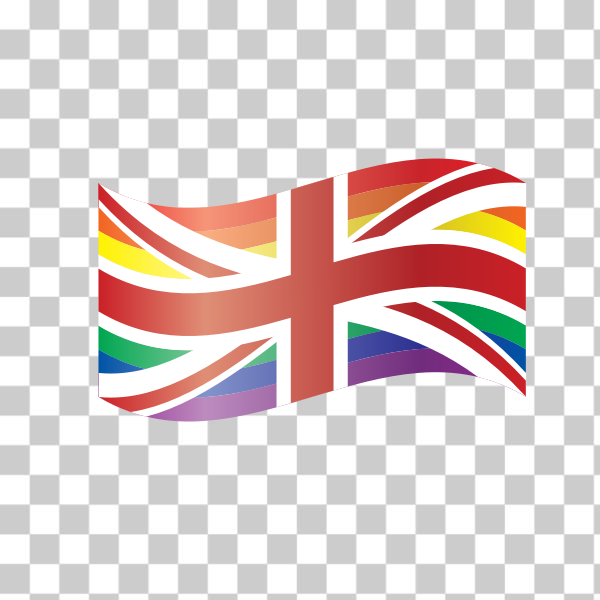 Free: SVG Wavy rainbow union flag - nohat.cc