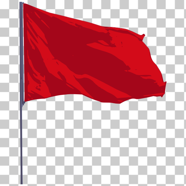 Free: SVG Wavy red flag vector - nohat.cc