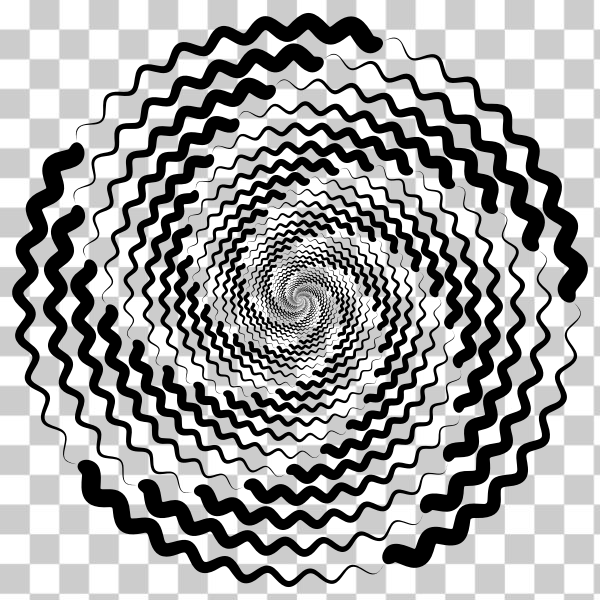 Free: SVG Wavy vortex in black and white - nohat.cc