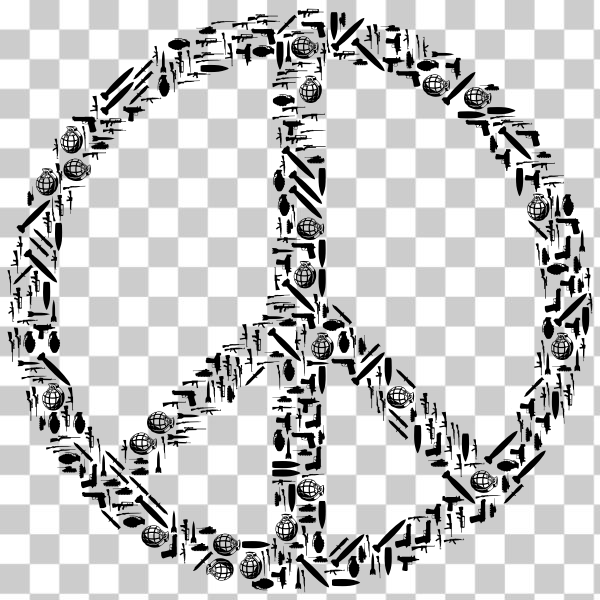 Free: SVG Weapons in peace symbol - nohat.cc