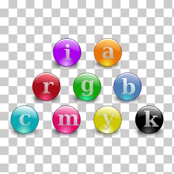 Free: SVG Web20 multi color buttons vector clip art - nohat.cc