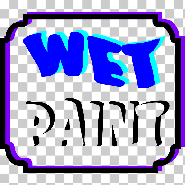 Free: SVG Wet paint vector sign - nohat.cc