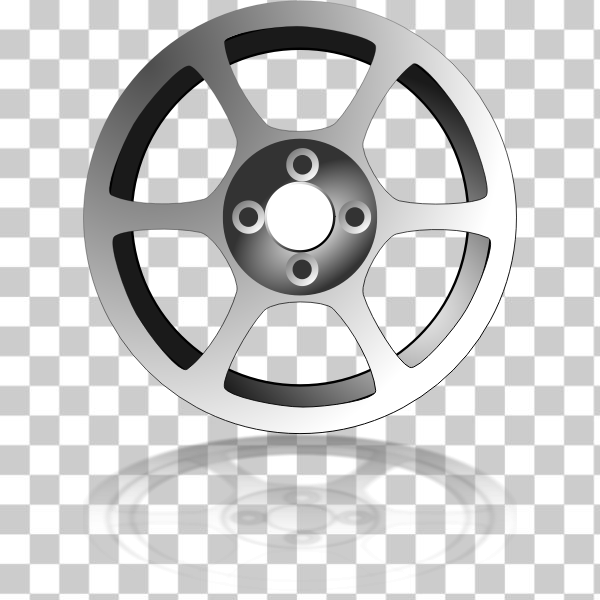 Free: SVG Wheel rim vector graphics - nohat.cc