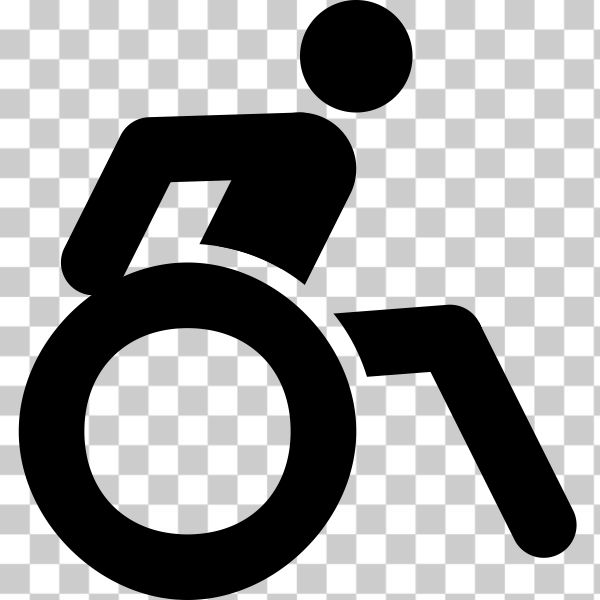 Free: SVG Wheelchair with person - nohat.cc