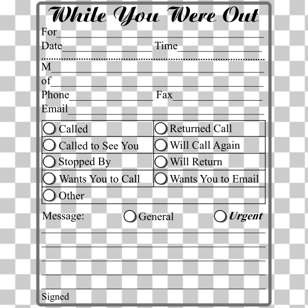 Free: SVG While You Were Out - nohat.cc