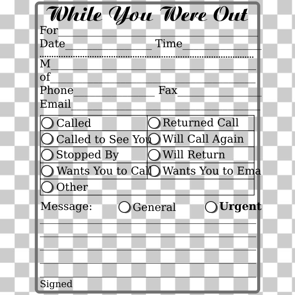 Free: SVG While You Were Out Vector Form - nohat.cc