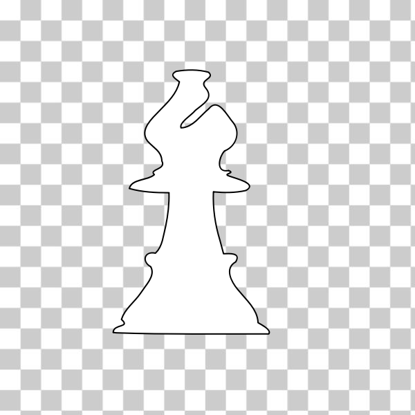 Free: SVG White bishop chess piece - nohat.cc