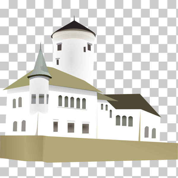 Free: SVG White castle vector clip art - nohat.cc