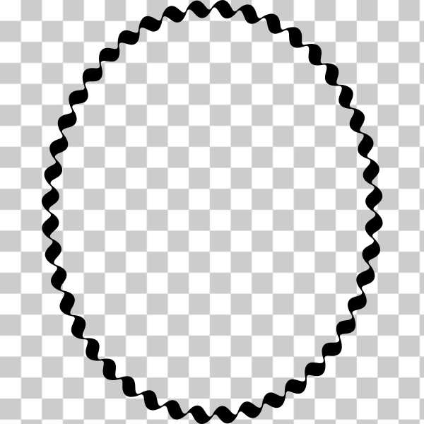 Free: SVG Wiggly Frame Ellipse - nohat.cc