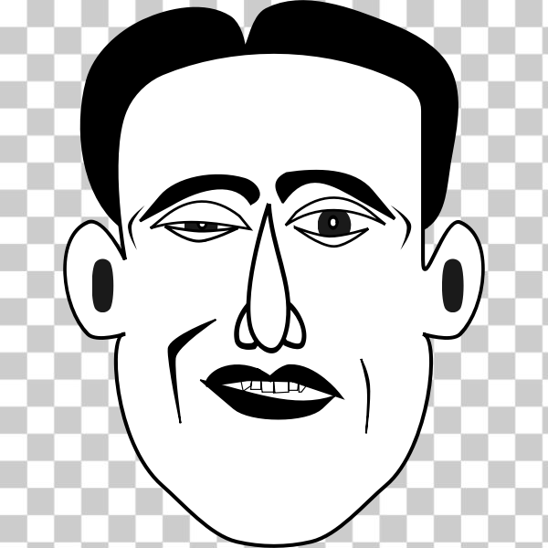 Free: SVG Winking guy039s head - nohat.cc