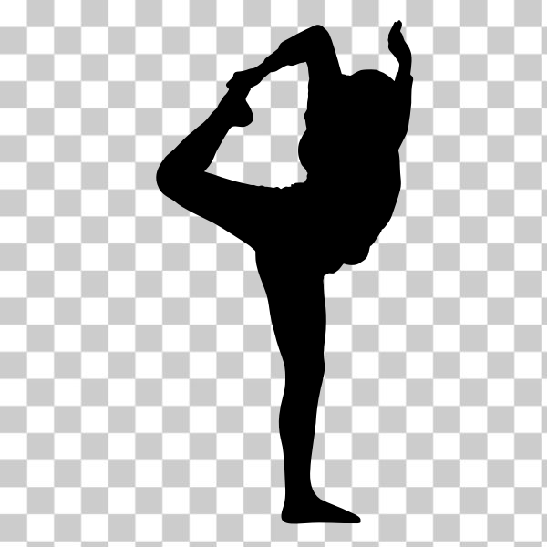 Free: SVG Woman stretching - nohat.cc