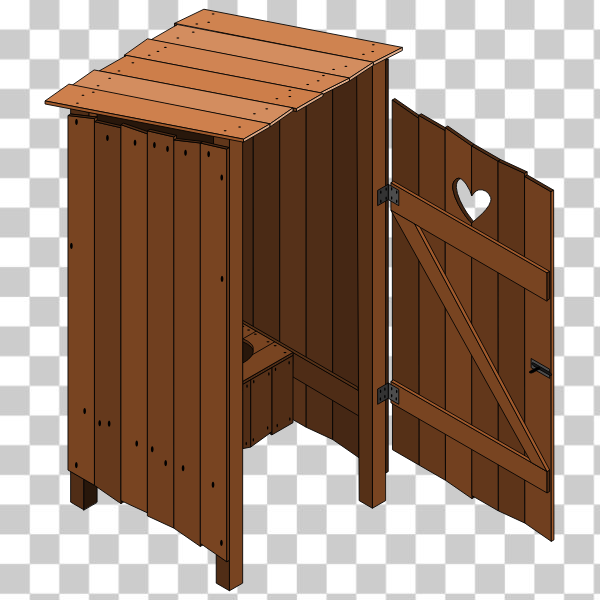 Free: SVG Wood latrine open vector image - nohat.cc