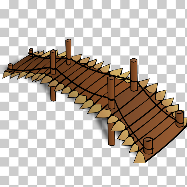 Free: SVG Wooden bridge RPG map symbol vector clip art - nohat.cc