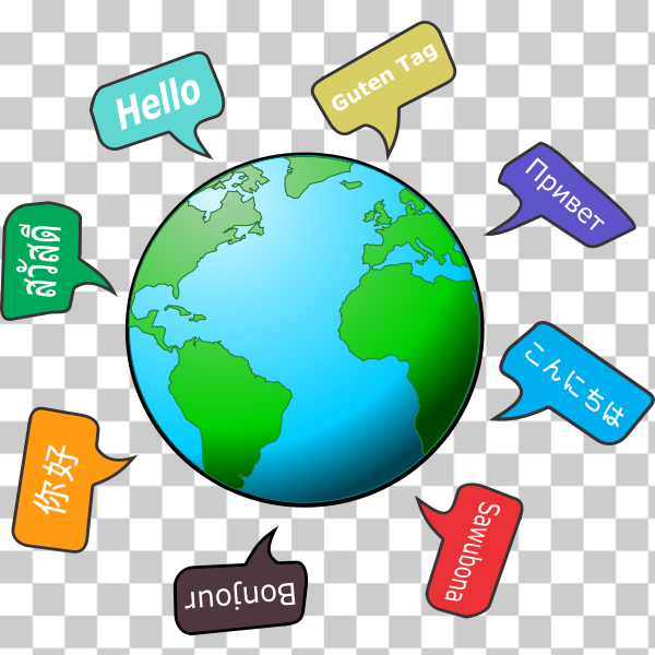 Free: SVG World of Languages - nohat.cc