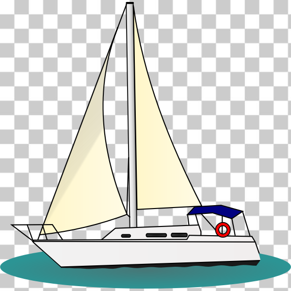 Free: SVG Yacht in the sea - nohat.cc