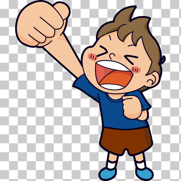 Free: SVG Yelling kid - nohat.cc