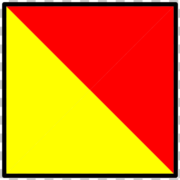 Free: SVG Yellow and red naval flag - nohat.cc