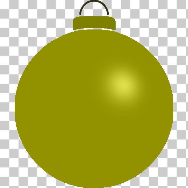 Free: SVG Yellow bauble image - nohat.cc