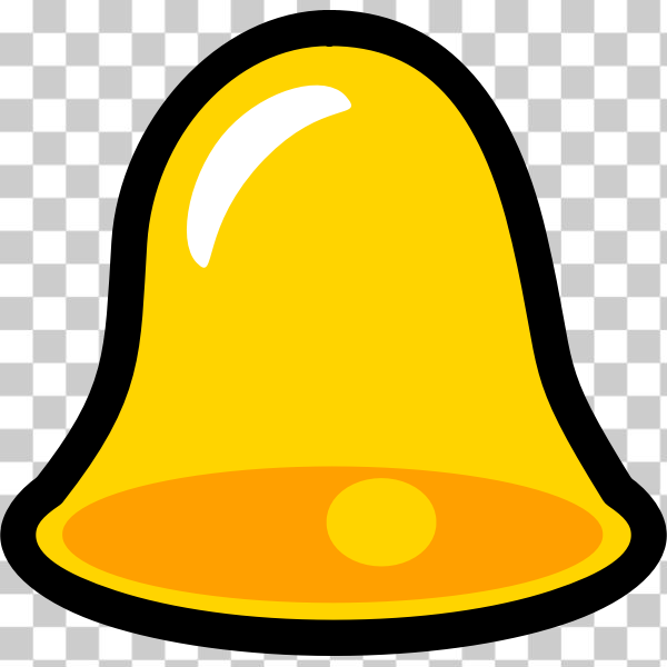 Free: SVG Yellow bell vector image - nohat.cc