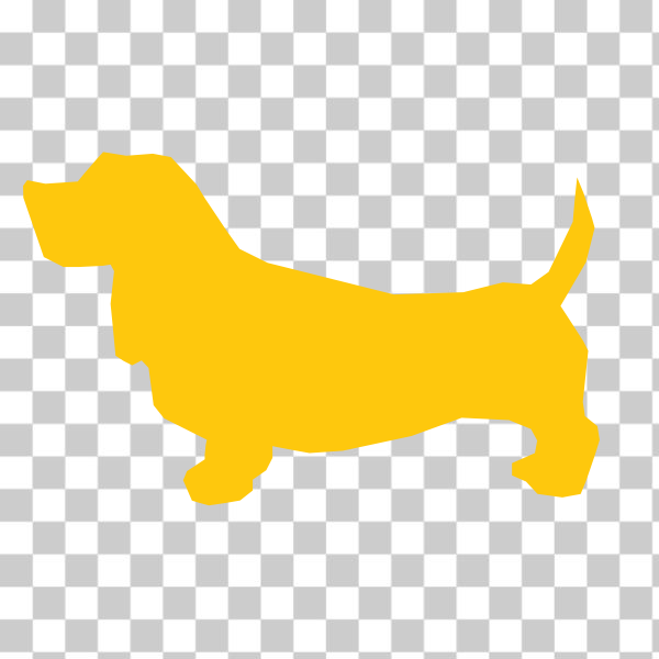 Free: SVG Yellow dog image - nohat.cc