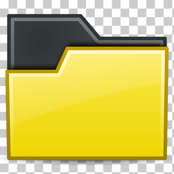Free: SVG Yellow folder icon - nohat.cc
