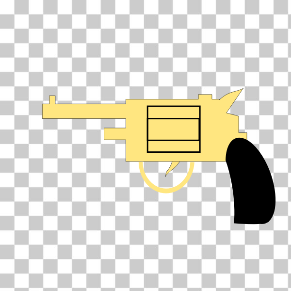 Free: SVG Yellow gun image - nohat.cc