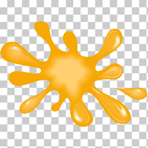 Free: SVG Yellow paint splat - nohat.cc