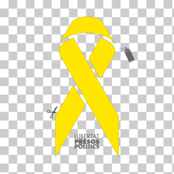 Free: SVG Yellow ribbon stencil - nohat.cc