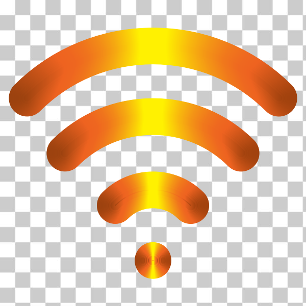 Free: SVG Yellow wireless icon - nohat.cc