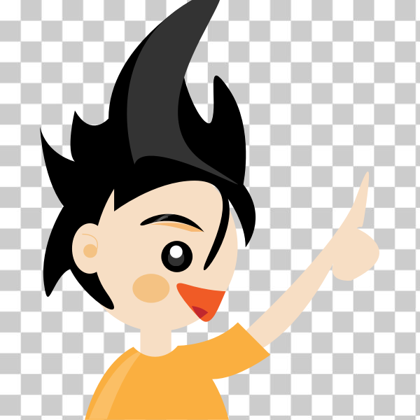 Free: SVG Young boy vector illustration - nohat.cc