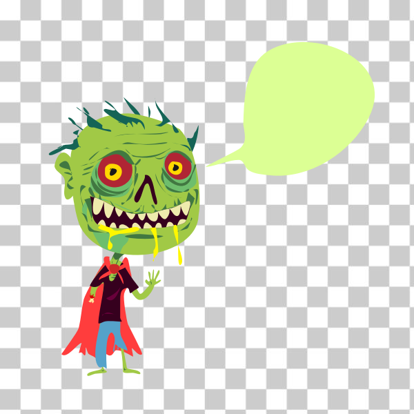 Free: SVG Zombie portrait vector drawing - nohat.cc