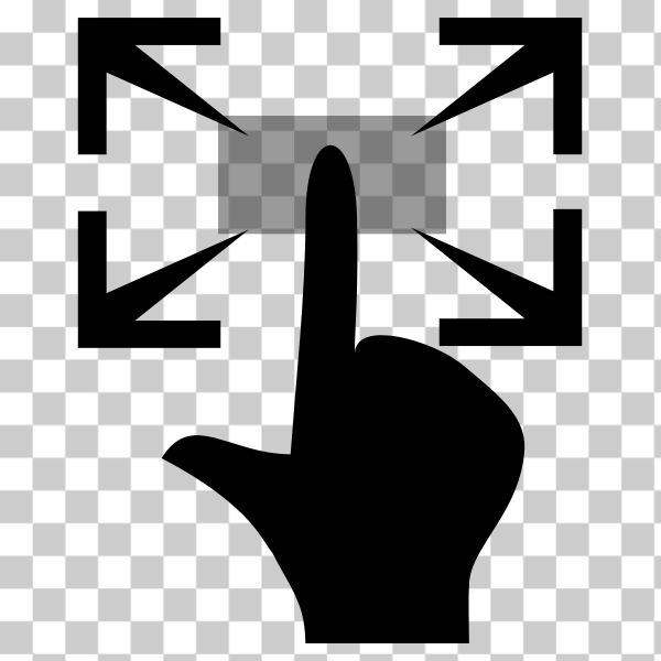 Free: SVG Zoom-out-finger - nohat.cc