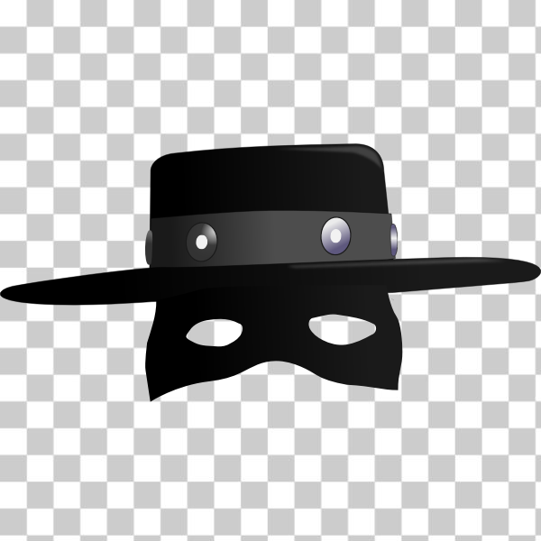 Free: SVG Zorro hat - nohat.cc