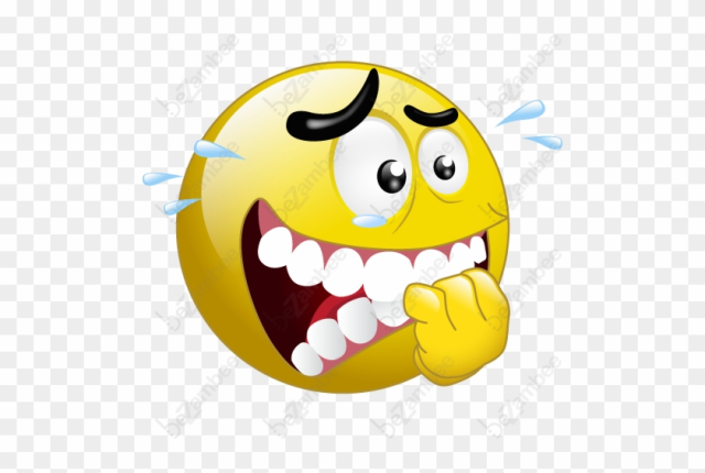 Free: Sweating, Nervous, Wet Yellow Smiley Face Clipart - Anxious Emoji - nohat.cc