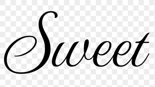 Free: Sweet word png, simple typography | Free PNG - rawpixel - nohat.cc