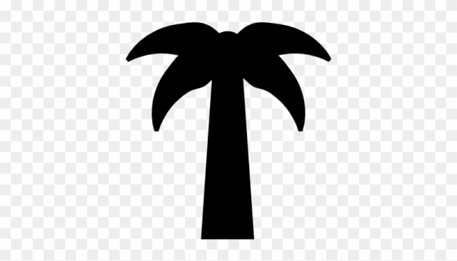 Free: Symmetric Palm Tree Vector - Palm Tree Silhouette Symmetrical ...