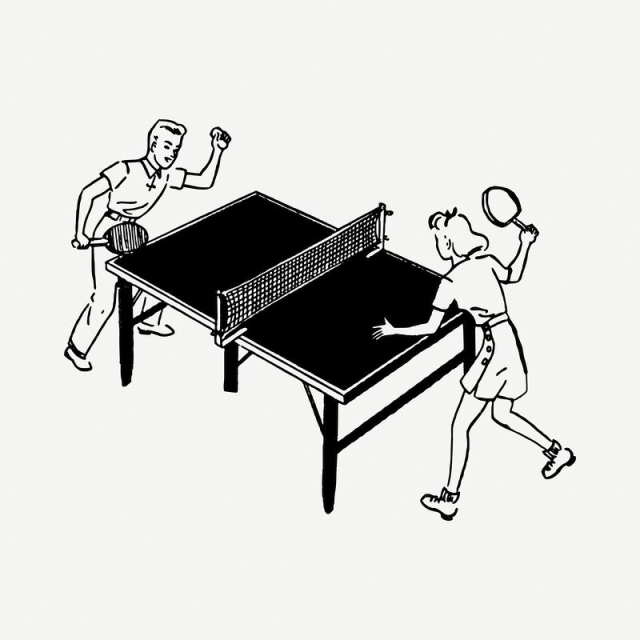 Free: Table tennis drawing, vintage | Free PSD - rawpixel - nohat.cc